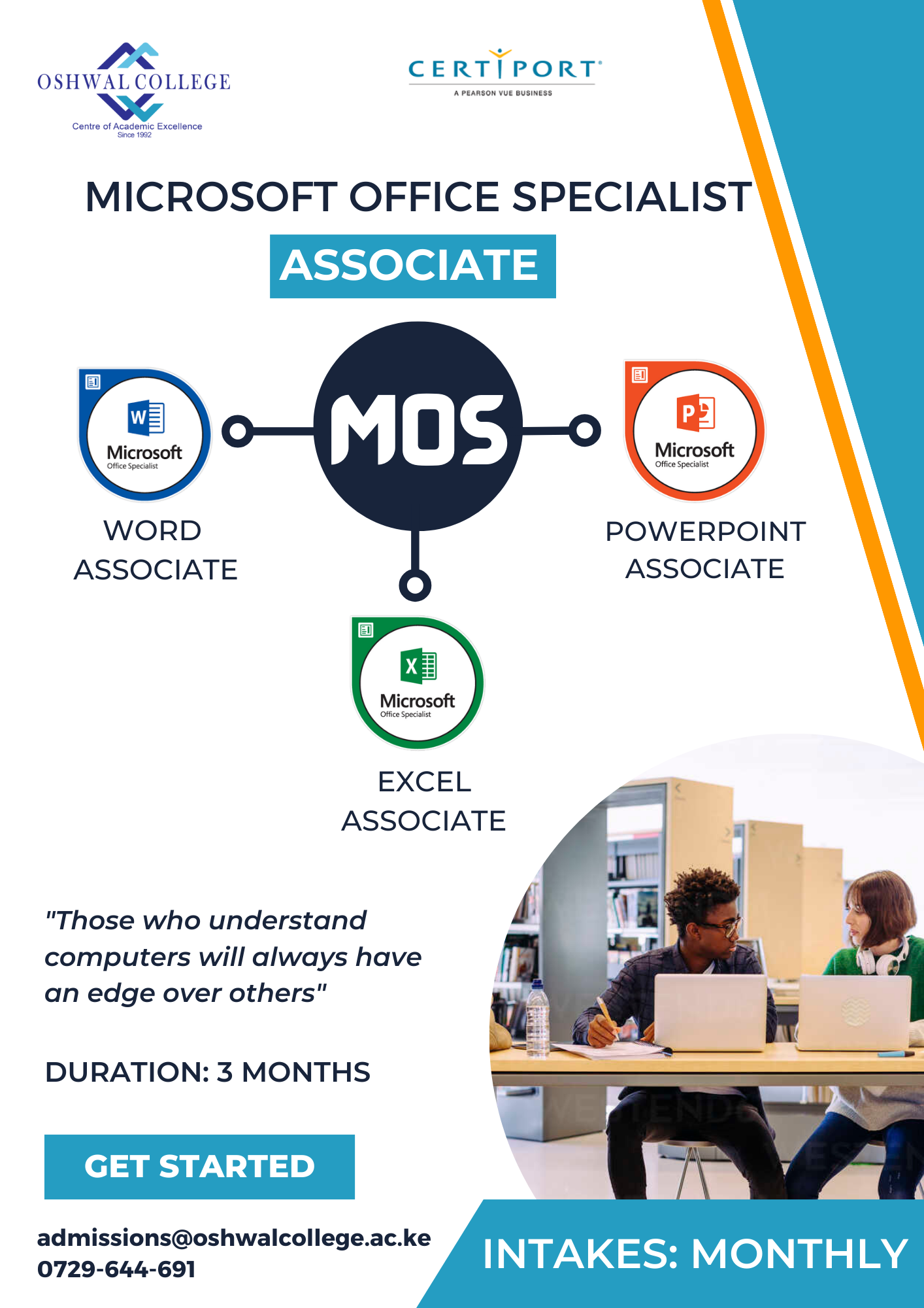 Oshwal College - Accounting Finance, IT Courses in Nairobi Kenya